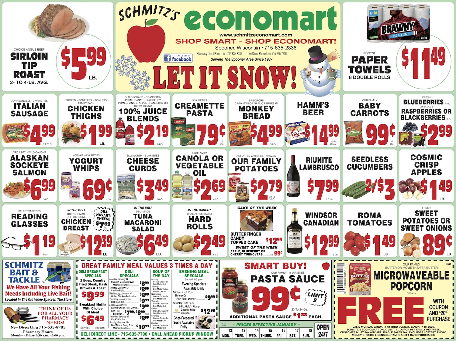 'LET IT SNOW! - This Week's Flyer From Schmitz's Economart | Recent ...